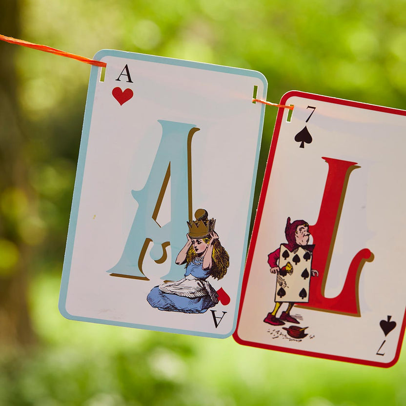 Alice in Wonderland Bright Multi Coloured Double Sided Bunting - 3m ...