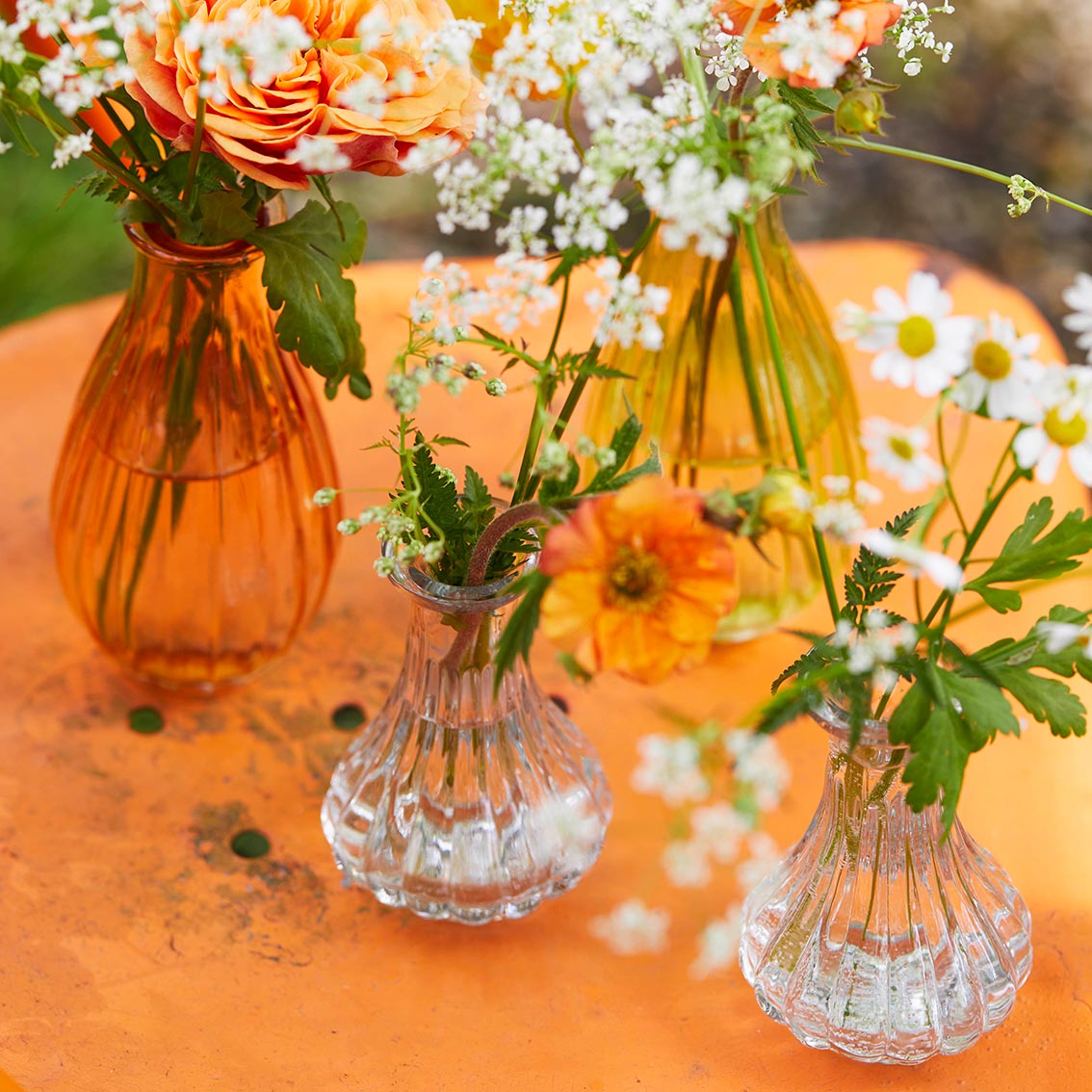 Orange glass decor store