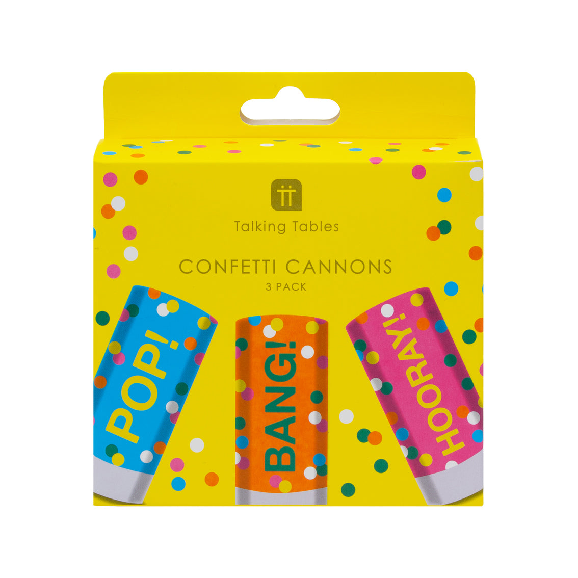 Mini Rainbow Confetti Cannons - 3 Pack - Default Title - Talking Tables UK