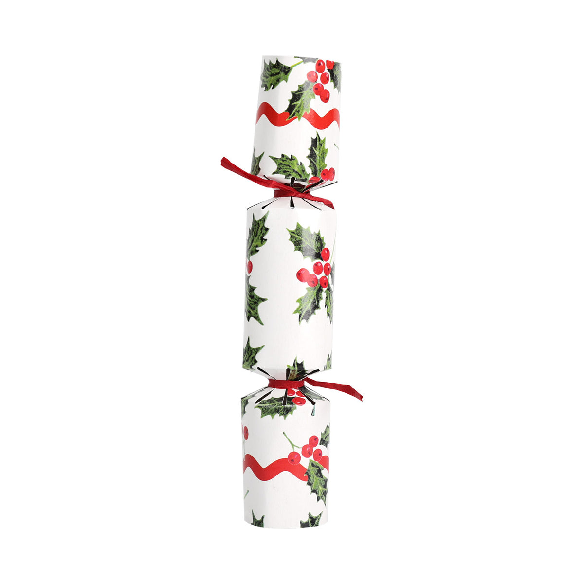 Holly White Mini Christmas Crackers - 8 Pack – Talking Tables UK
