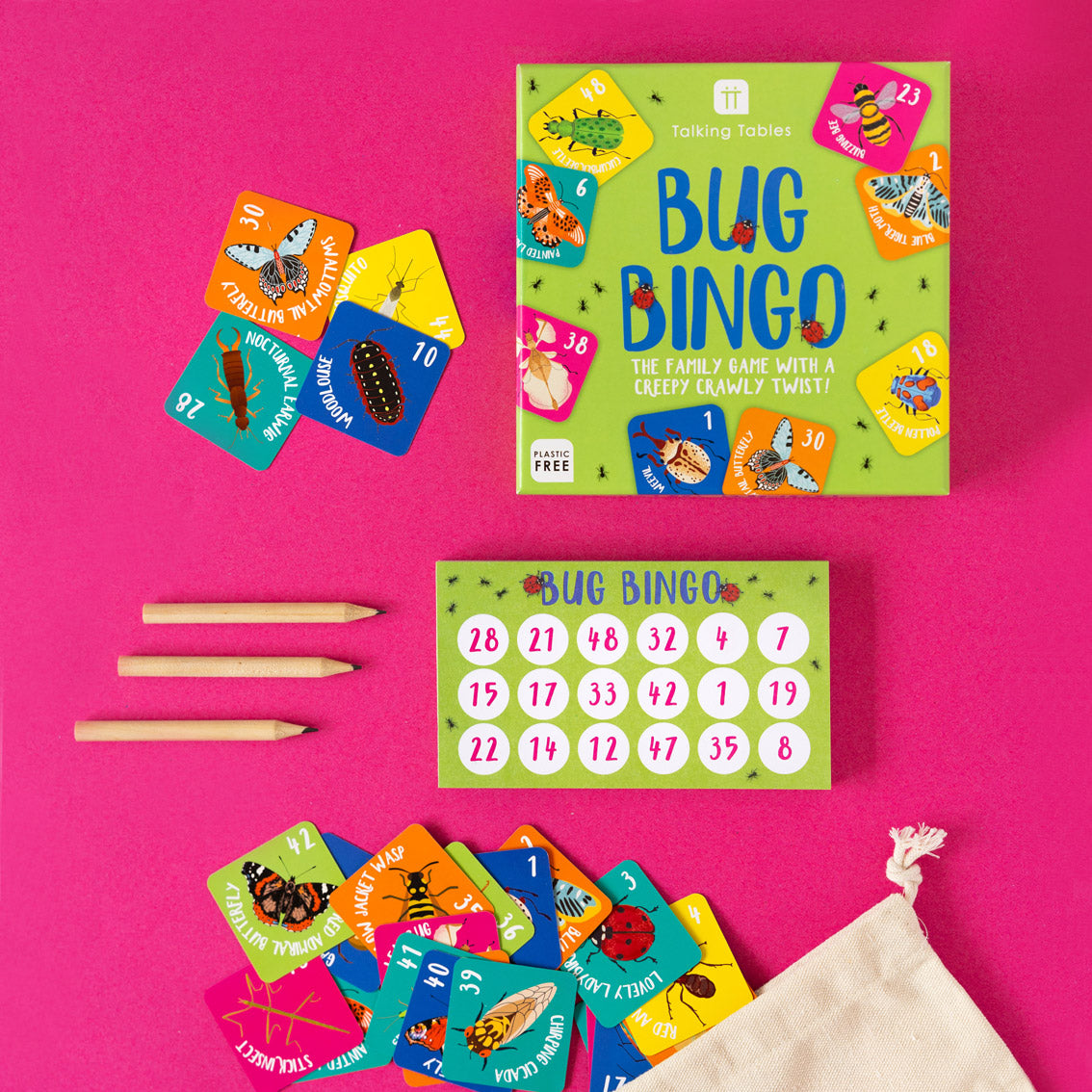 Bug Bingo Family Card Game – Talking Tables UK Public