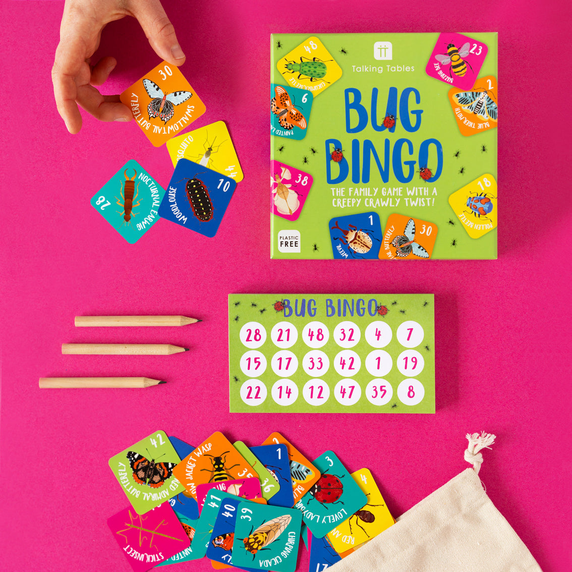 Bug Bingo Family Card Game – Talking Tables UK Public