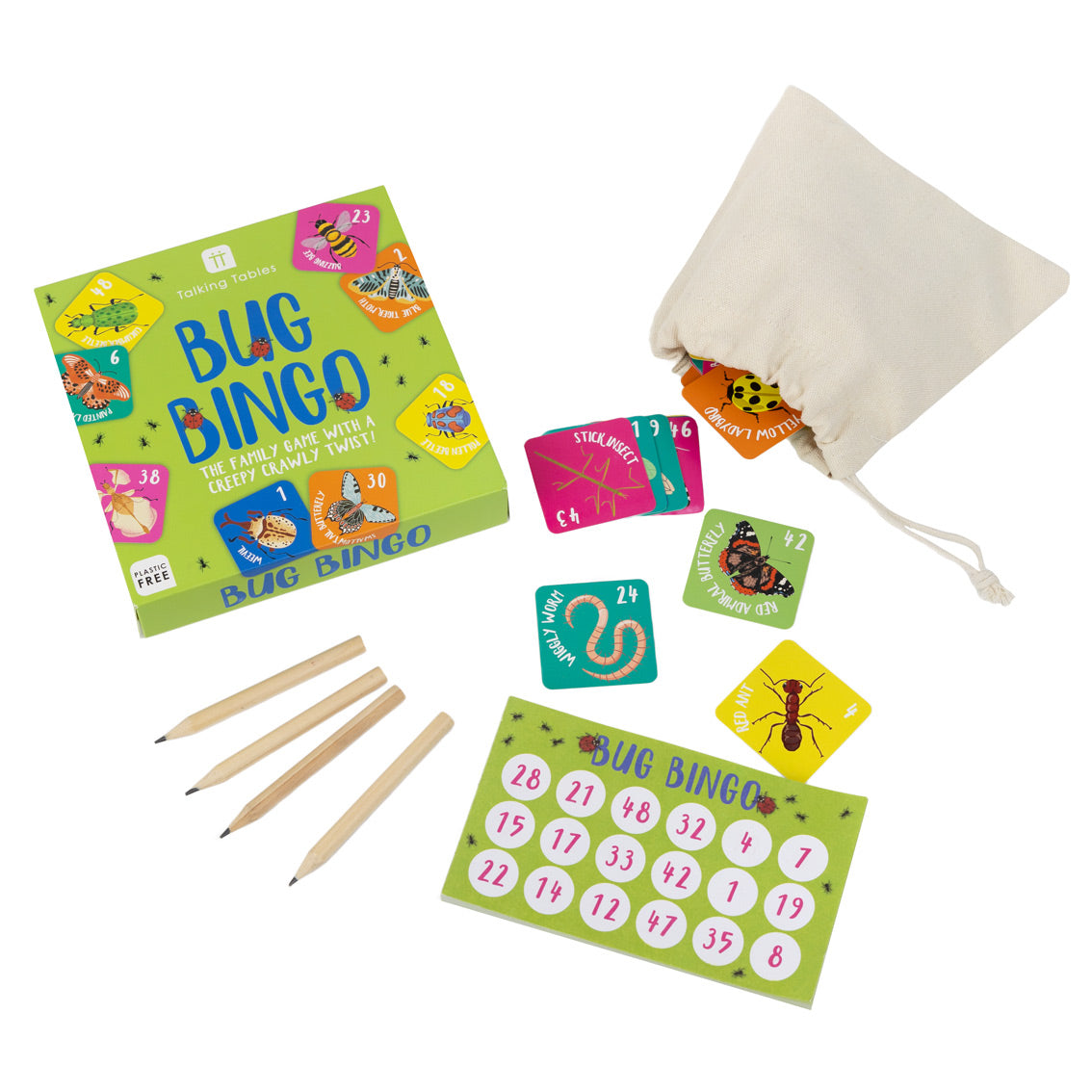 Bug Bingo Family Card Game – Talking Tables UK Public