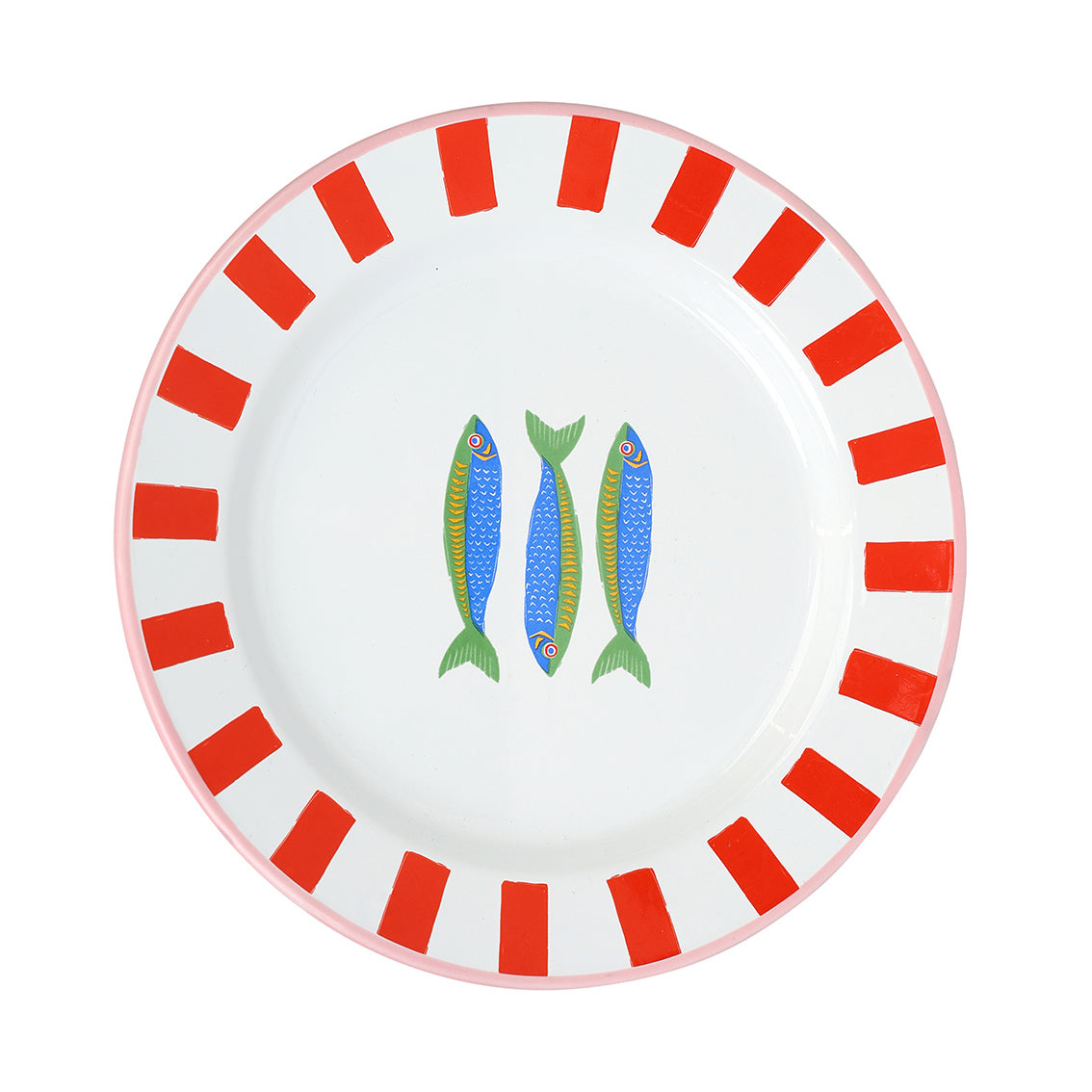 Fish Enamel Plate - 20cm – Talking Tables UK Public