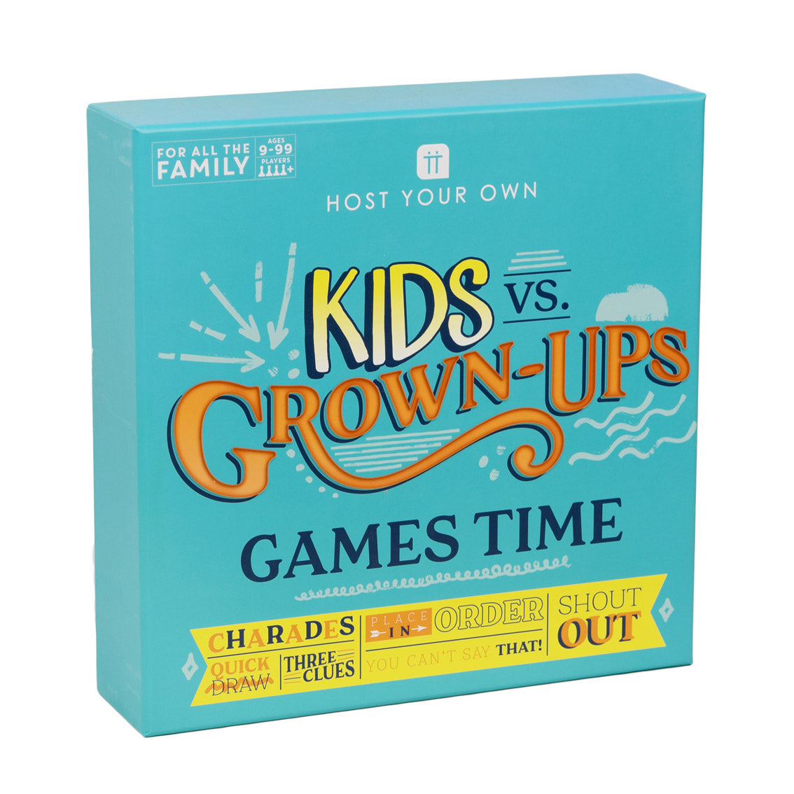 Host Your Own Kids vs Adults Party Board Game - Talking Tables UK