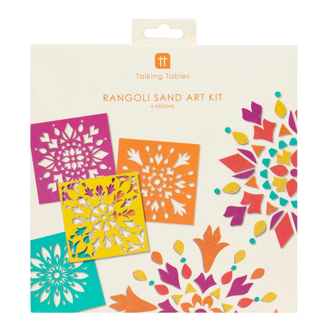 Diwali Rangoli Sand Stencil Kit - 4 Stencils - Talking Tables UK