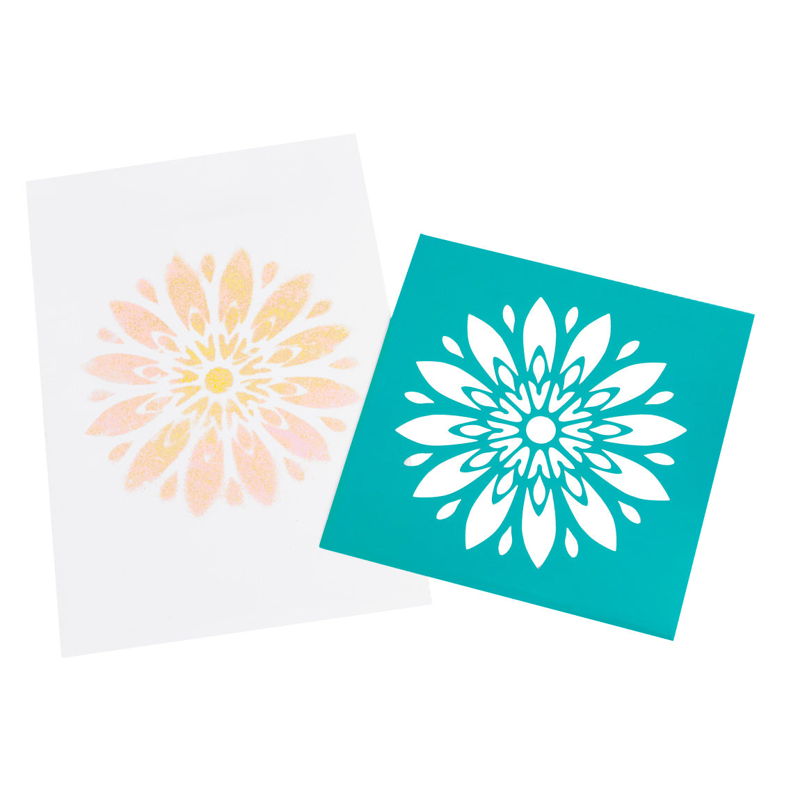 Diwali Rangoli Sand Stencil Kit - 4 Stencils - Talking Tables UK