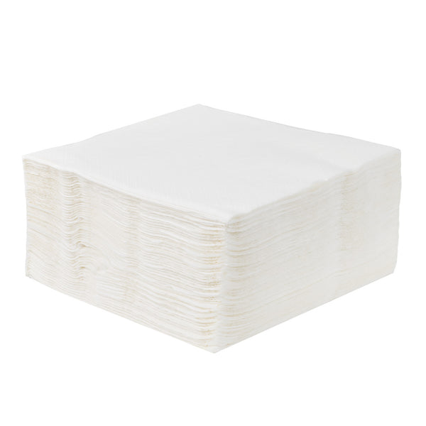 Plain White Compostable Paper Napkins - 100 Pack - Default Title ...