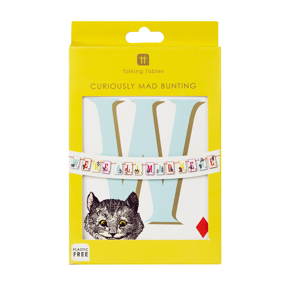 Alice in Wonderland Bright Multi Coloured Double Sided Bunting - 3m ...