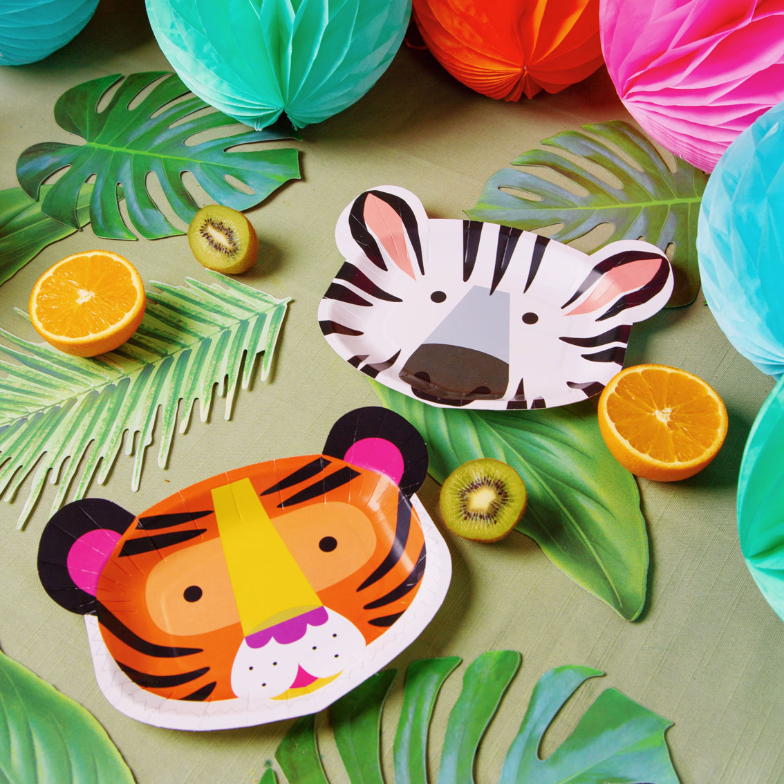 Party Animals Animal Face Plates - Talking Tables UK