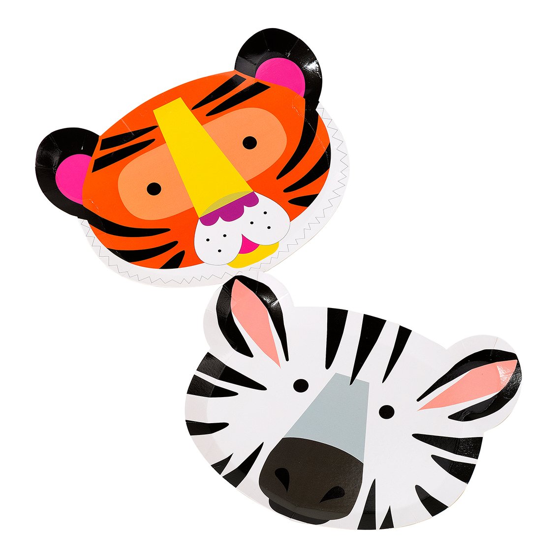 Party Animals Animal Face Plates - Talking Tables UK