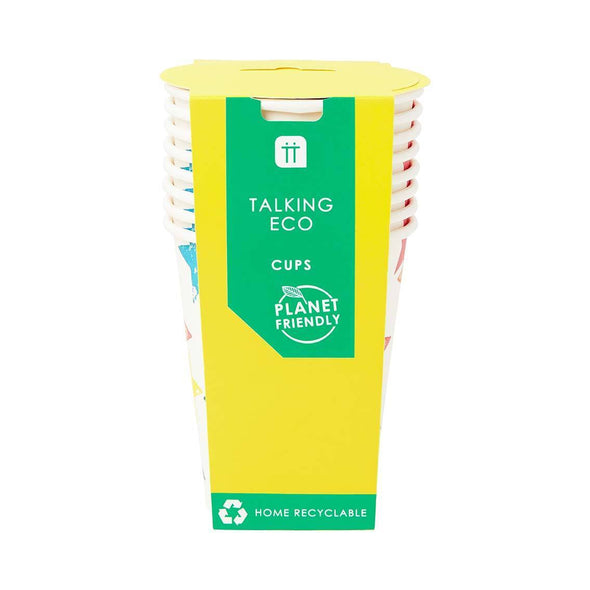 Recyclable Star Paper Cups - Pack of 8 - Talking Tables UK