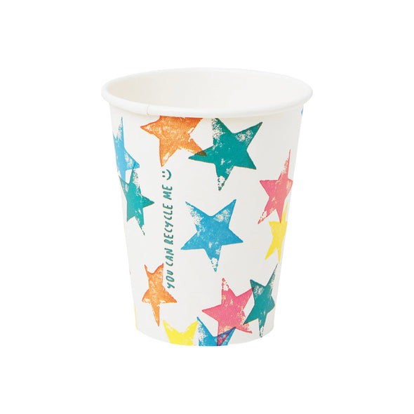 Recyclable Star Paper Cups - Pack of 8 - Talking Tables UK