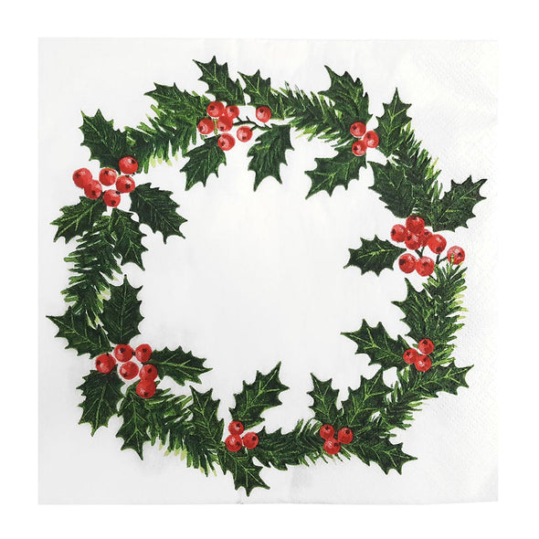 Traditional Holly Christmas Decorations - Talking Tables UK