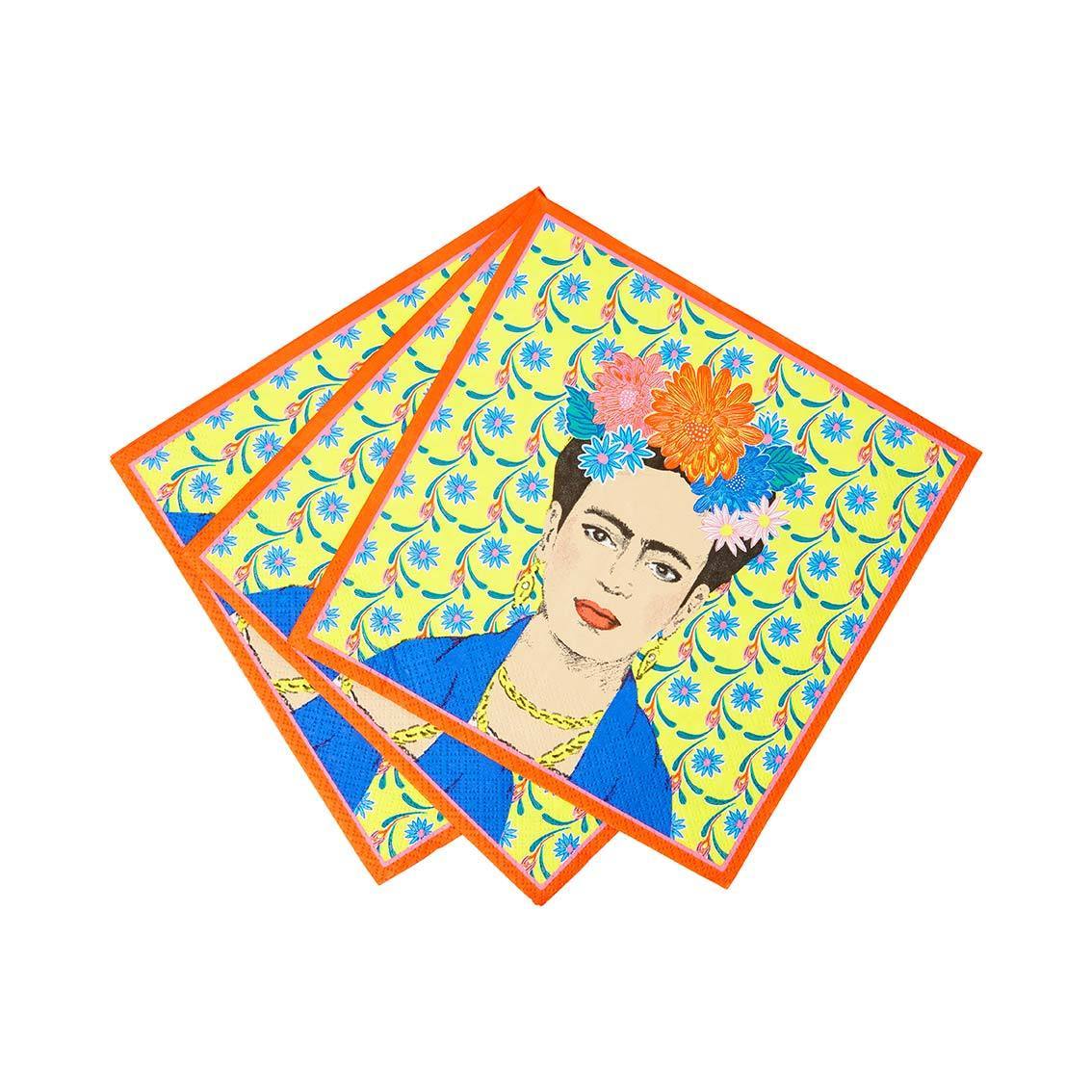 Boho Floral Frida Kahlo Napkins - Pack of 20 – Talking Tables UK