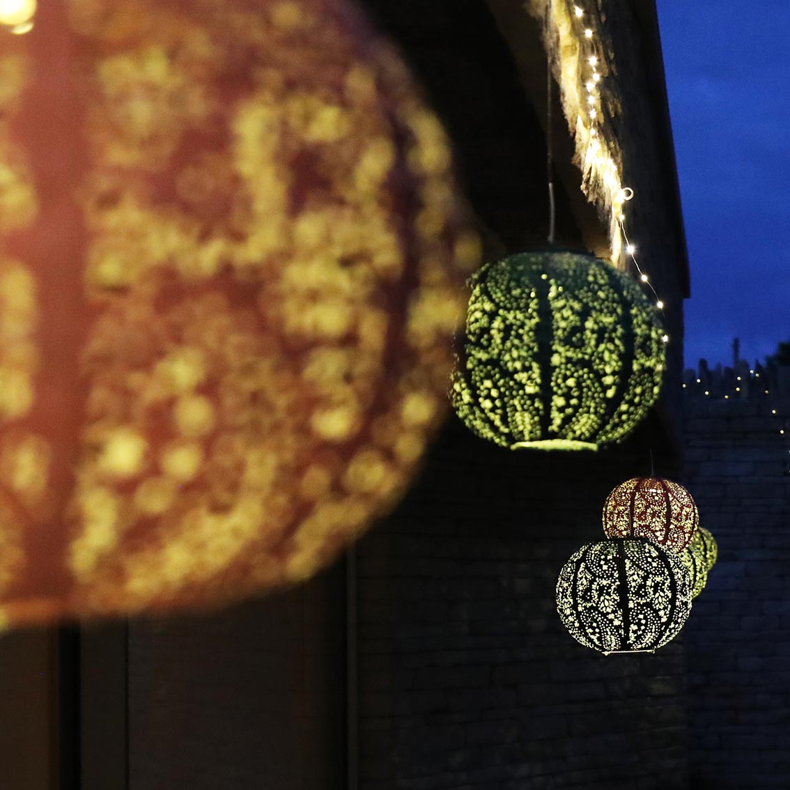 Boho Pink Outdoor Solar Lanterns - Default Title - Talking Tables UK
