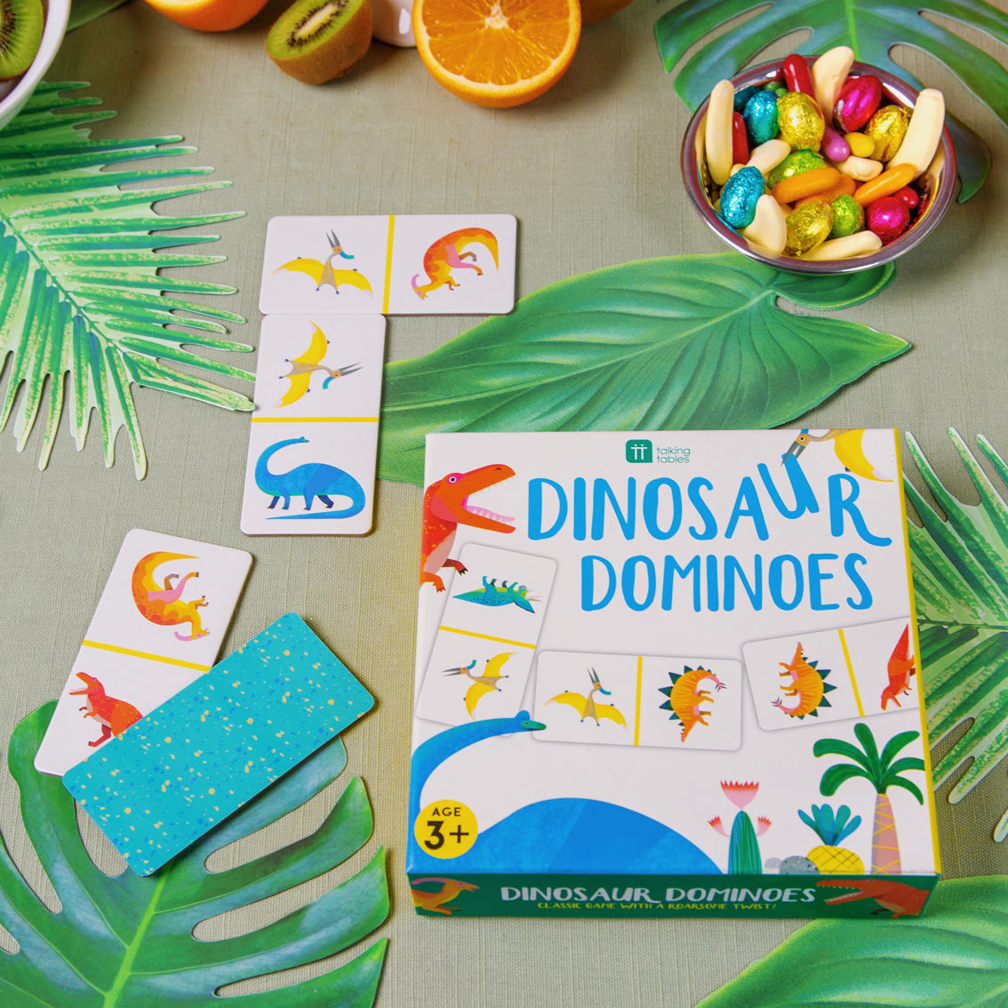 Dinosaur Dominoes Game - Talking Tables UK