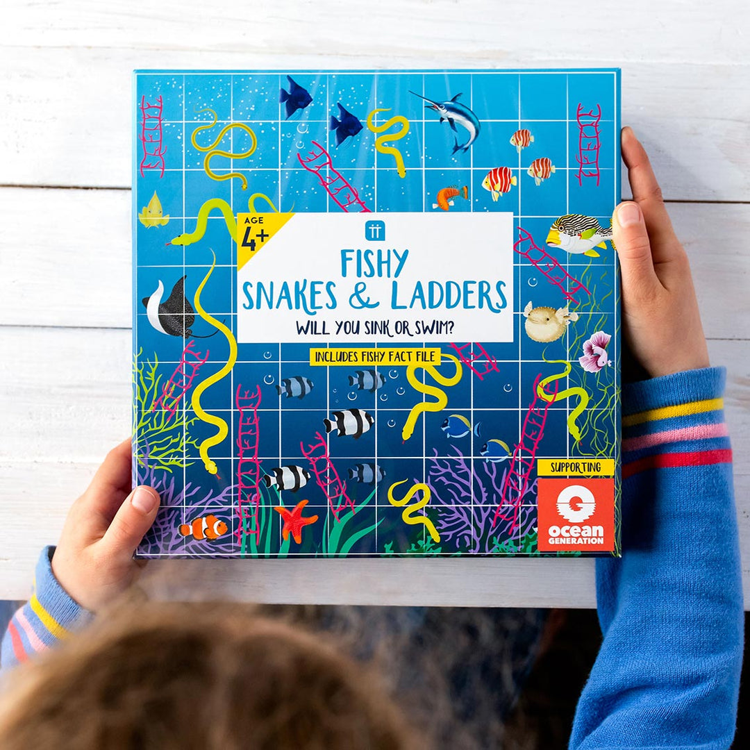 Fish Snakes and Ladders Game for Kids - Default Title - Talking Tables UK