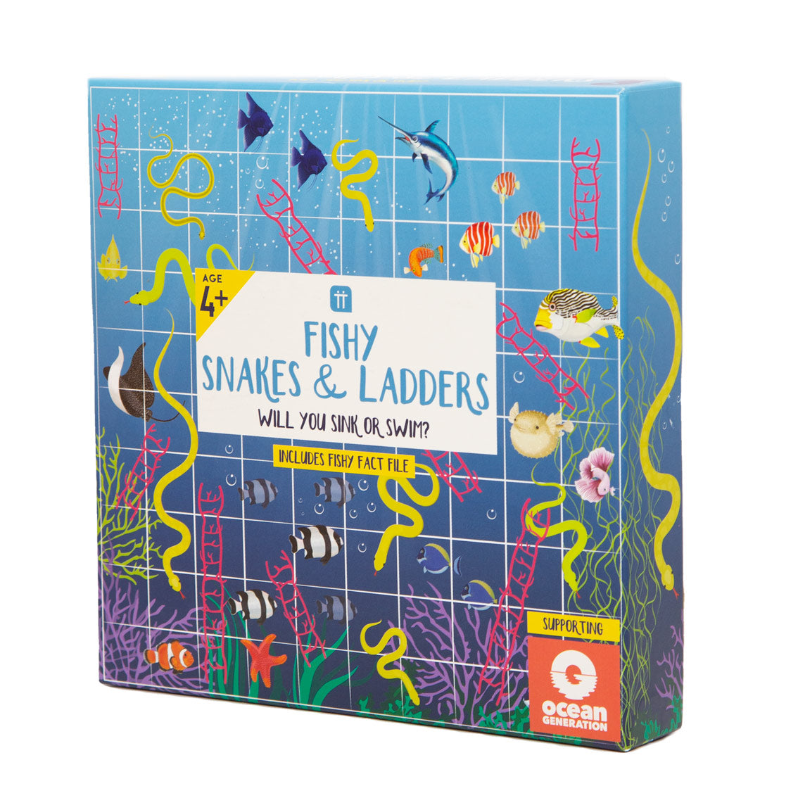 Fish Snakes and Ladders Game for Kids - Default Title - Talking Tables UK