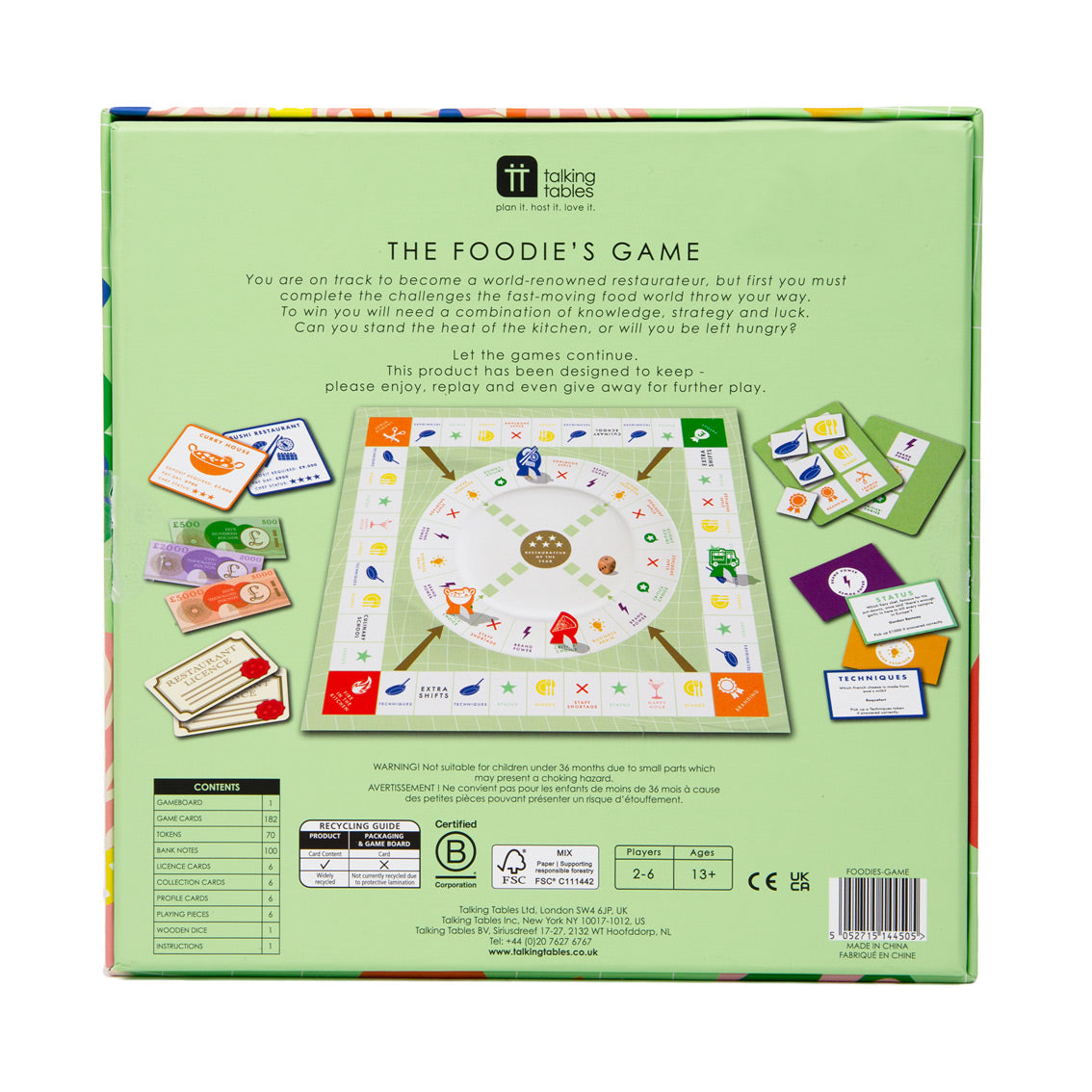 The Foodies Game – Talking Tables UK Public
