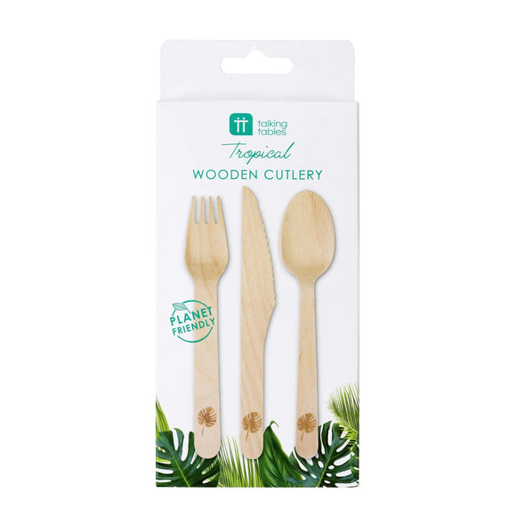 Fiesta Wooden Cutlery - 6 Sets - Talking Tables UK
