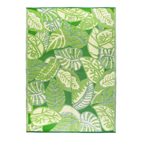 Waterproof Tropical Palm Leaf Outdoor Garden Rug - Talking Tables UK