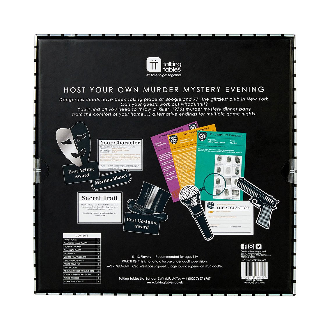 Host Your Own Murder Mystery On The Dance Floor - Talking Tables UK