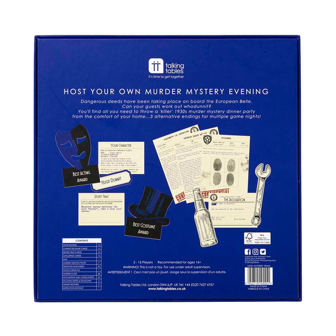 Host Your Own Murder Mystery on the Train - Talking Tables UK