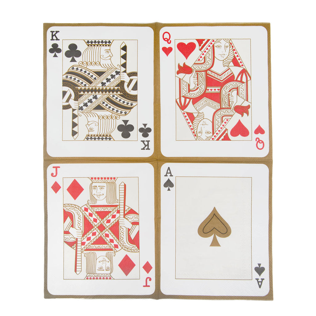 Playing Cards Napkins - 20 Pack - Talking Tables UK