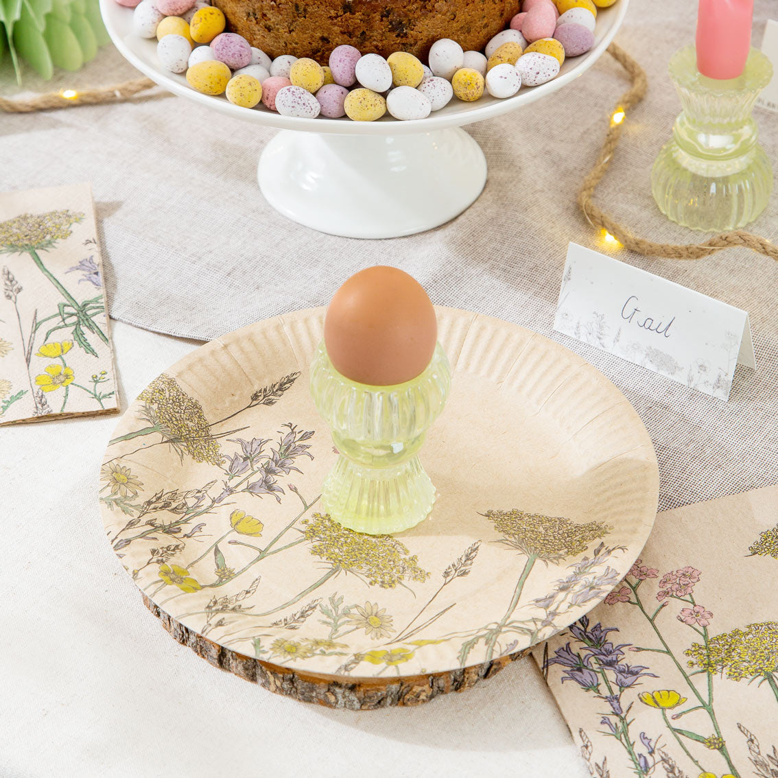 Recycled Paper Wildflower Plates - 12 Pack - Talking Tables UK