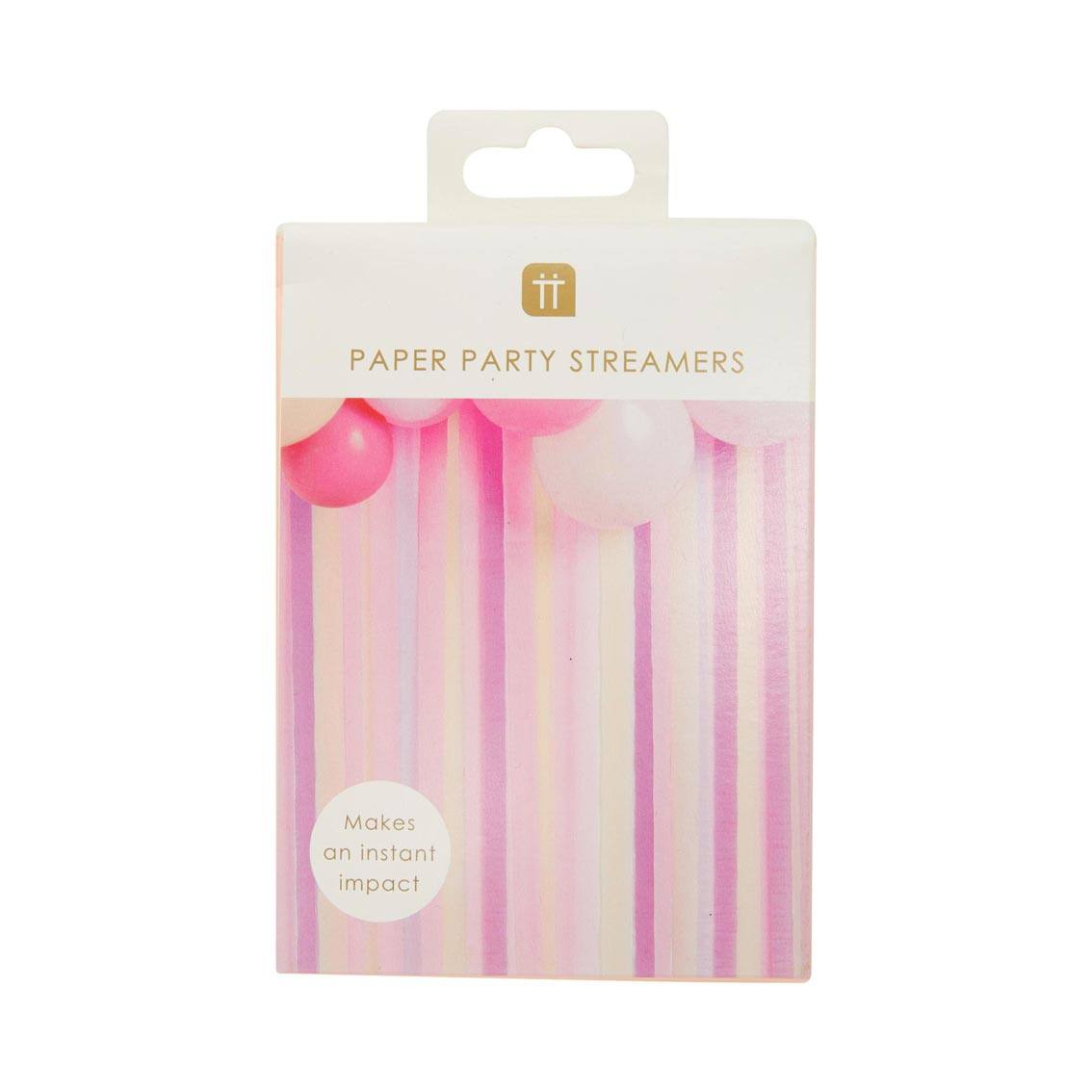 Rose Party Streamers | 10m – Talking Tables UK