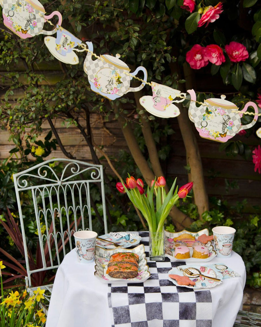Truly Alice Teapot Bunting - Talking Tables - Talking Tables UK