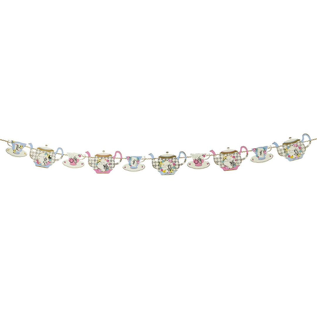 Truly Alice Teapot Bunting - Talking Tables - Talking Tables UK