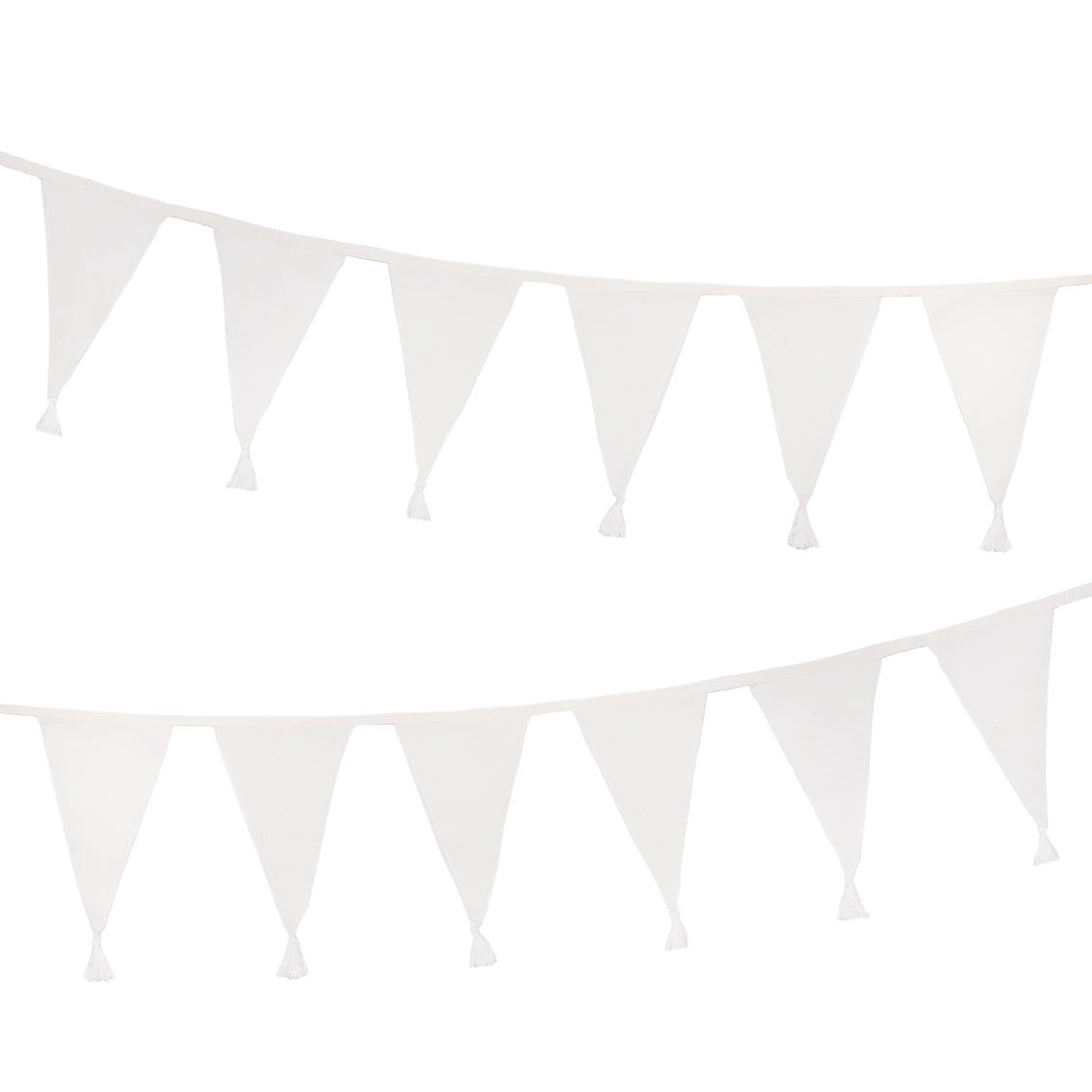 White Fabric Bunting - Talking Tables UK