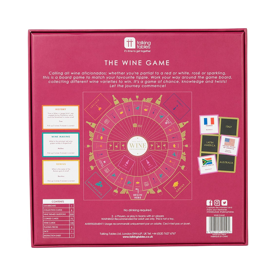 The Wine Board Game – Talking Tables UK Public